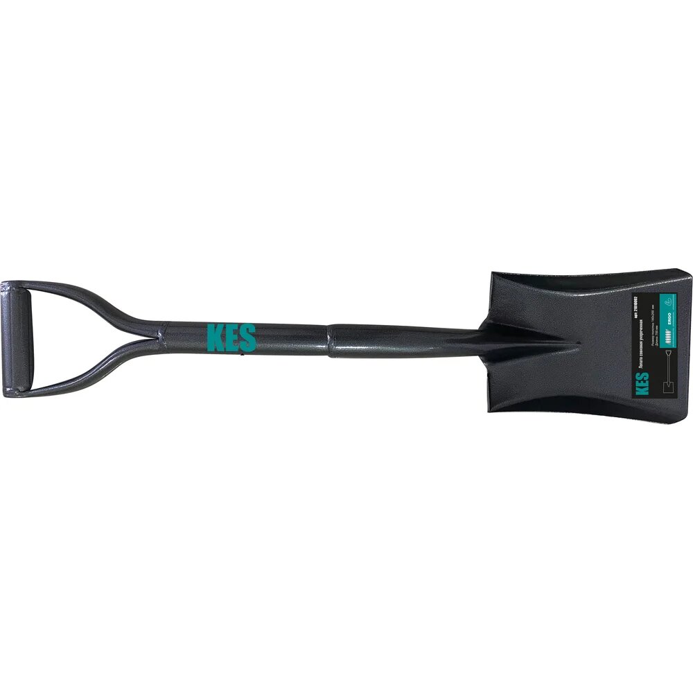 Лопата совковая укороченная КЭС цельнометаллическая 21010092