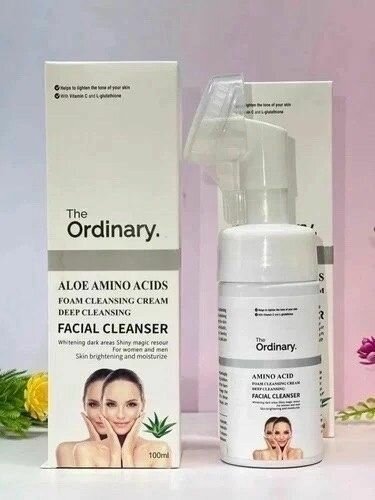 Пенка для умывания с массажной щеточкой Amino Acid Facial Cleanser, 100мл.