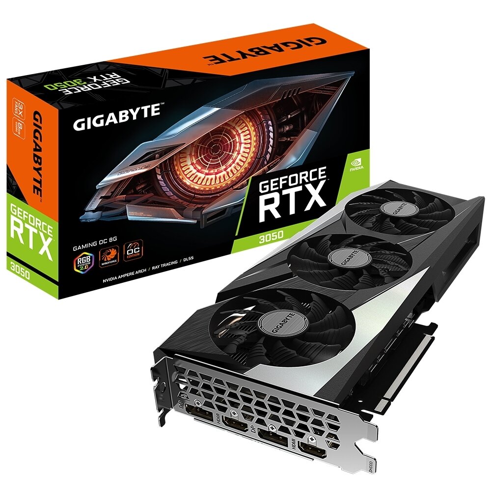 Видеокарта GIGABYTE GeForce RTX 3050 GAMING OC GDDR6 (310691)