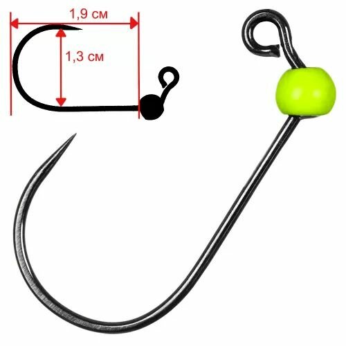 Джиг головки Norstream Trout Jig Head 0,33гр. цв. fluro yellow 5шт. / вольфрам