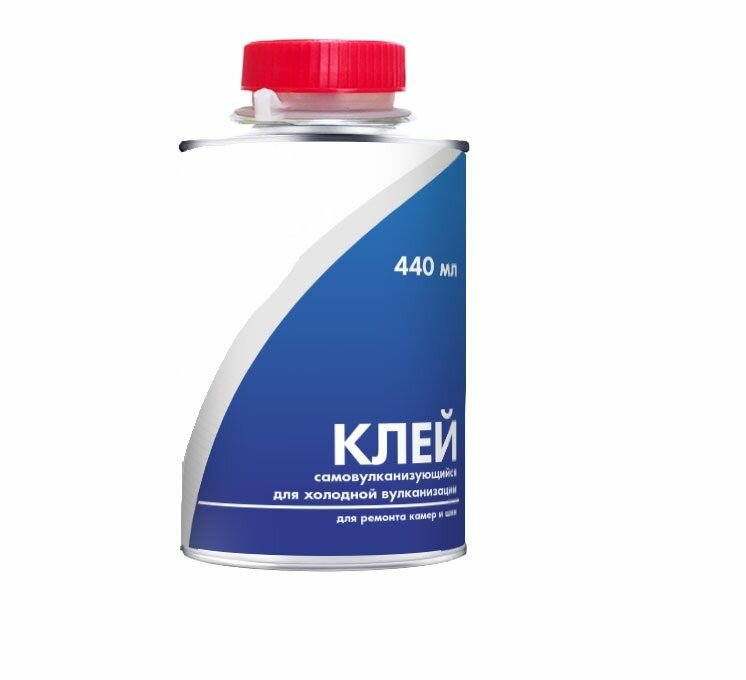 Клей самовулканизующийся 440 мл, жестяная банка с кистью, холодная вулканизация