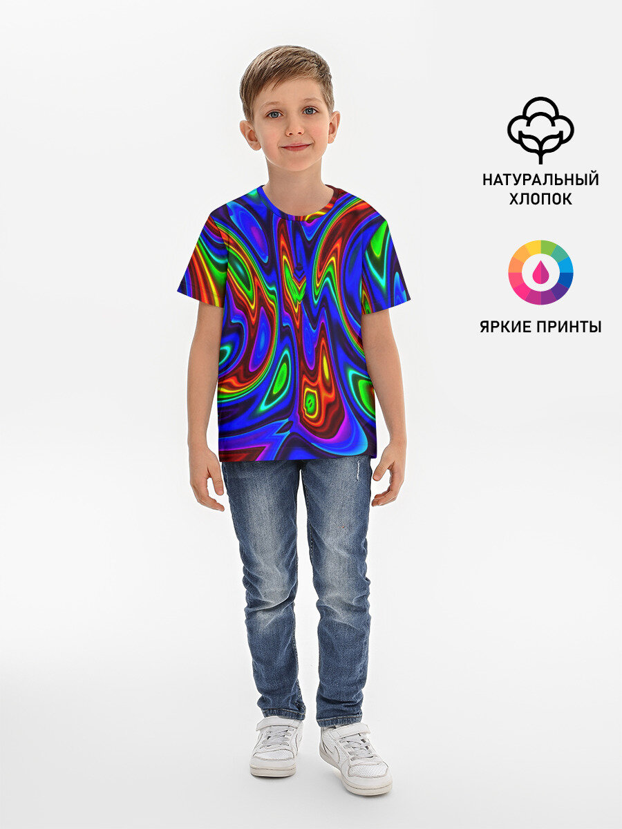 Футболка хлопковая детская НЕОНОВЫЕ КРАСКИ
