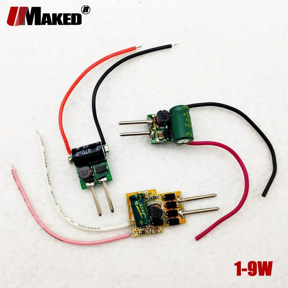 Трансформатор освещения Umaked AC/DC 12-24V 3x3W 600mA, AC DC12V