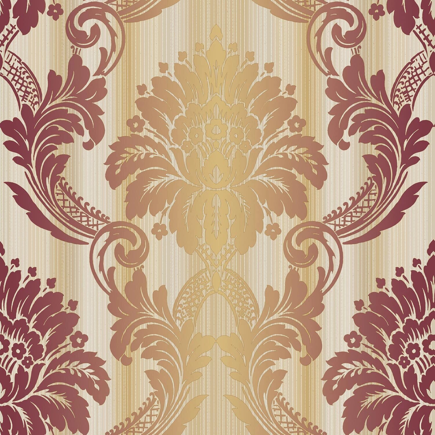 Обои Aura Silk Collection III CS35604; 0,53x10,05 м. , бумага , красный, красный, Терракотовый