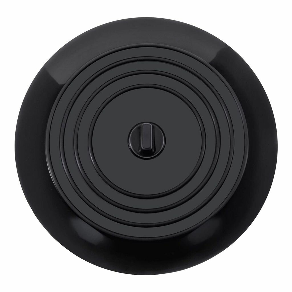 Сетка для раковины, Круглая силиконовая пробка для раковины диаметром 15 см-черная