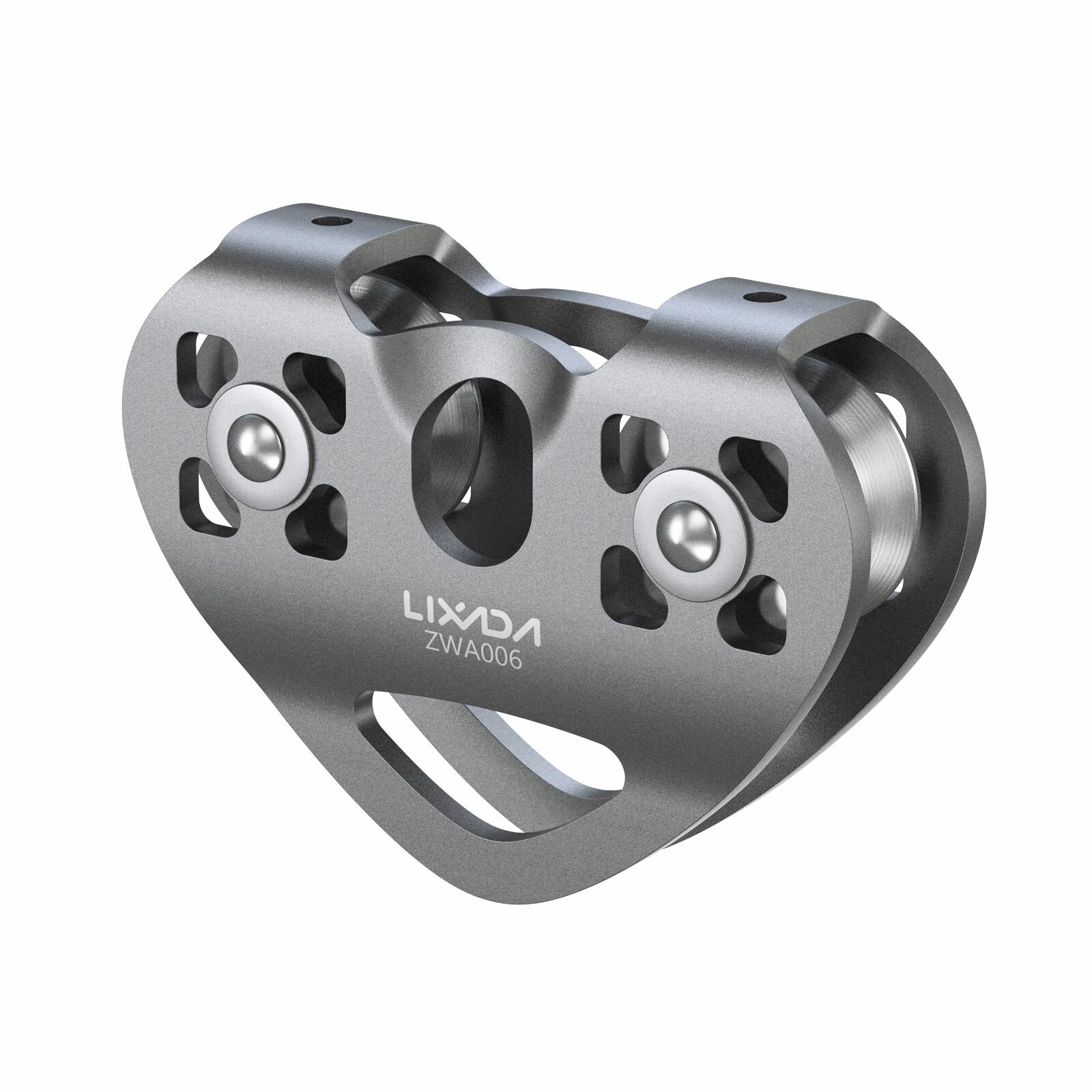 Блок-ролик Lixada для скалолазания и работы на высоте прочный алюминиево-магниевый сплав, подшипники из нержавеющей стали, нагрузка до 30кН