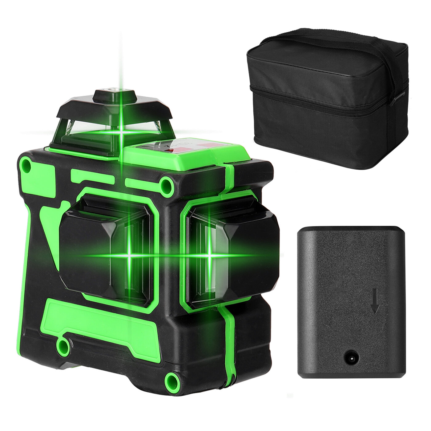 3D 12-линейный лазерный уровень с аккумулятором