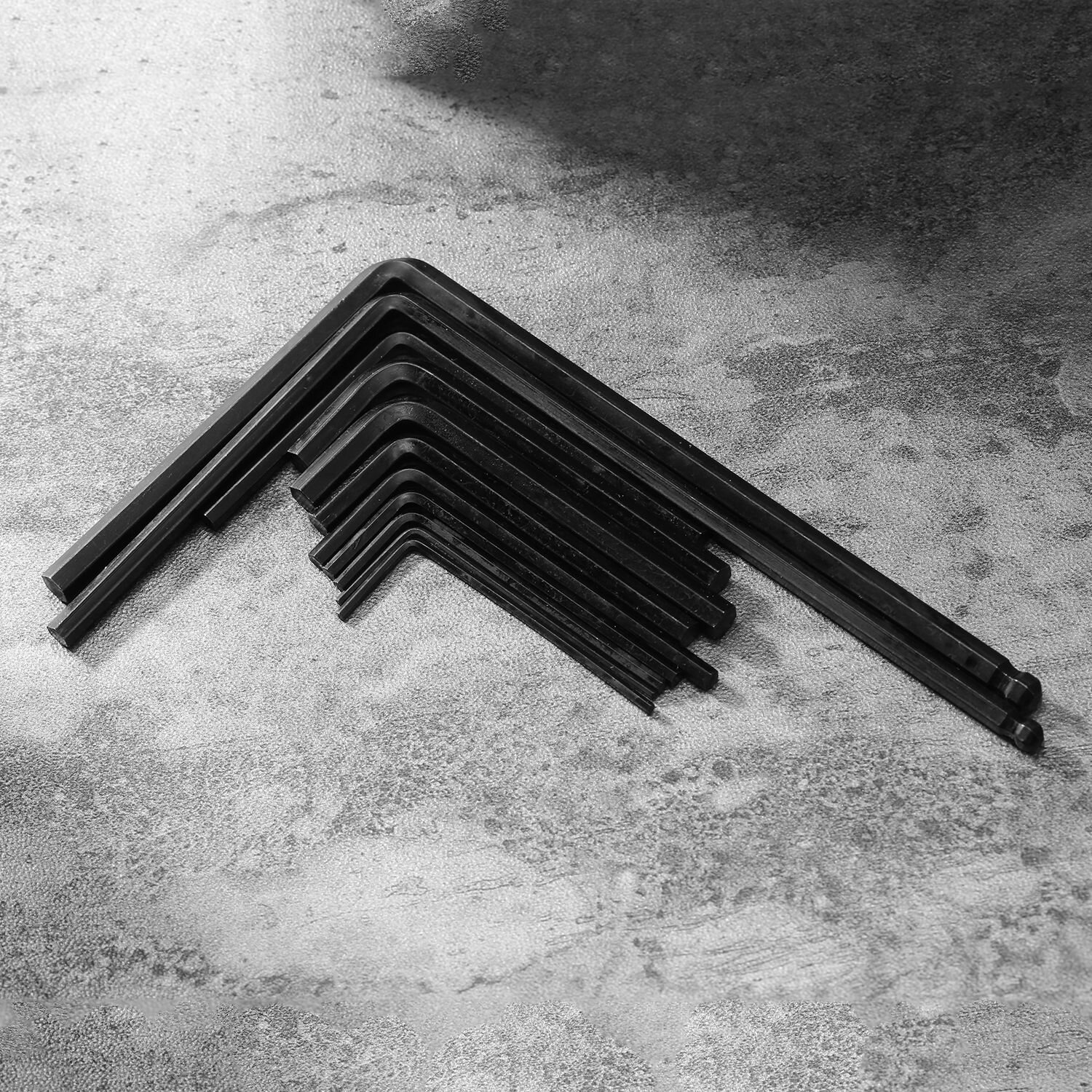 Набор из 11 гитарных шестигранных ключей с удлиненными внутренними шестигранными ключами с шаровидным наконечником 4 мм и 5 мм. Гитарные ключи Alan для ремонта и регулировки.