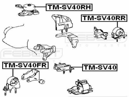 Подушка двигателя правая FEBEST TMSV40RH