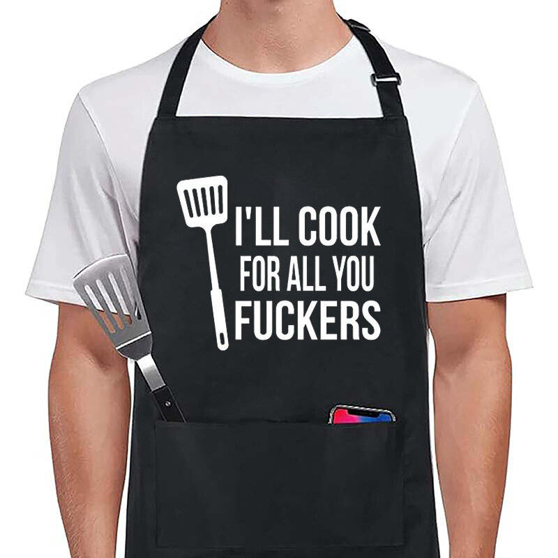 Трансграничная амазонка горячая распродажа полиэстер фартук буква шея ресторан рабочая одежда домашняя кухня фартук