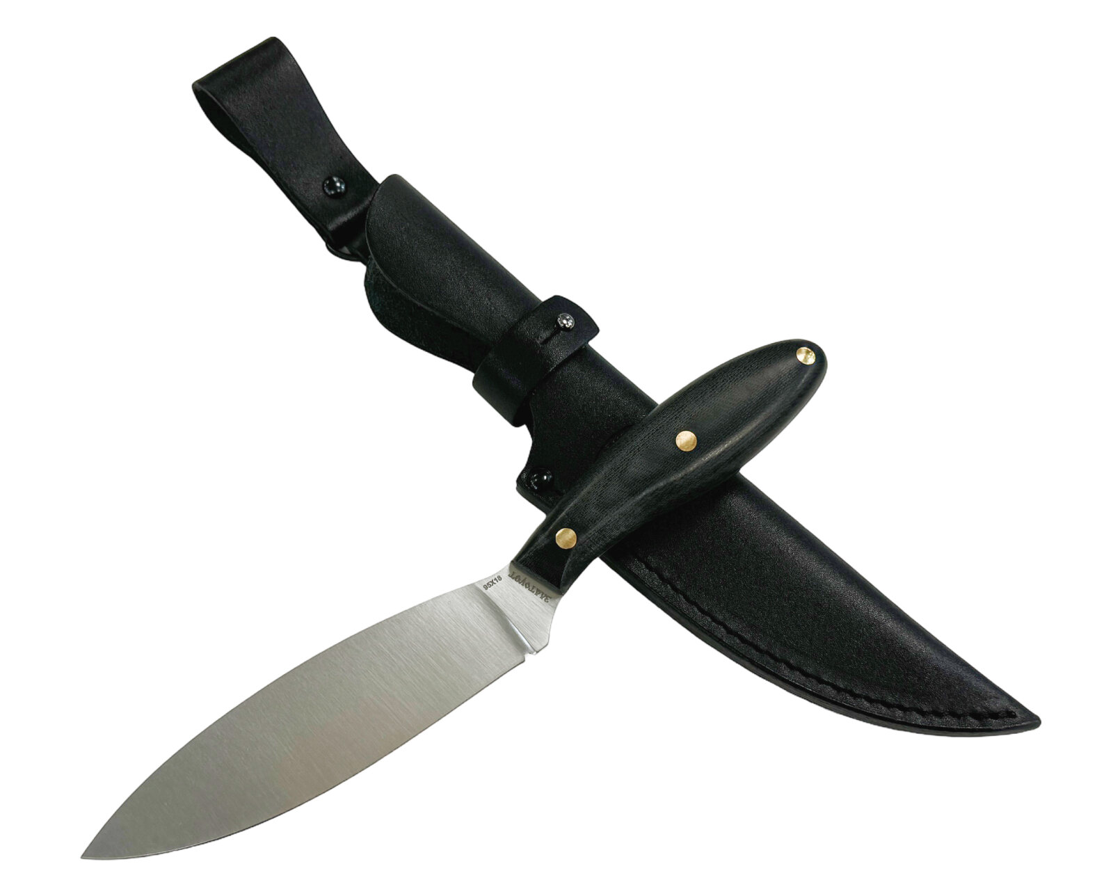 Нож Канадский траппер средний, сталь 95Х18, текстолит, АиР Златоуст