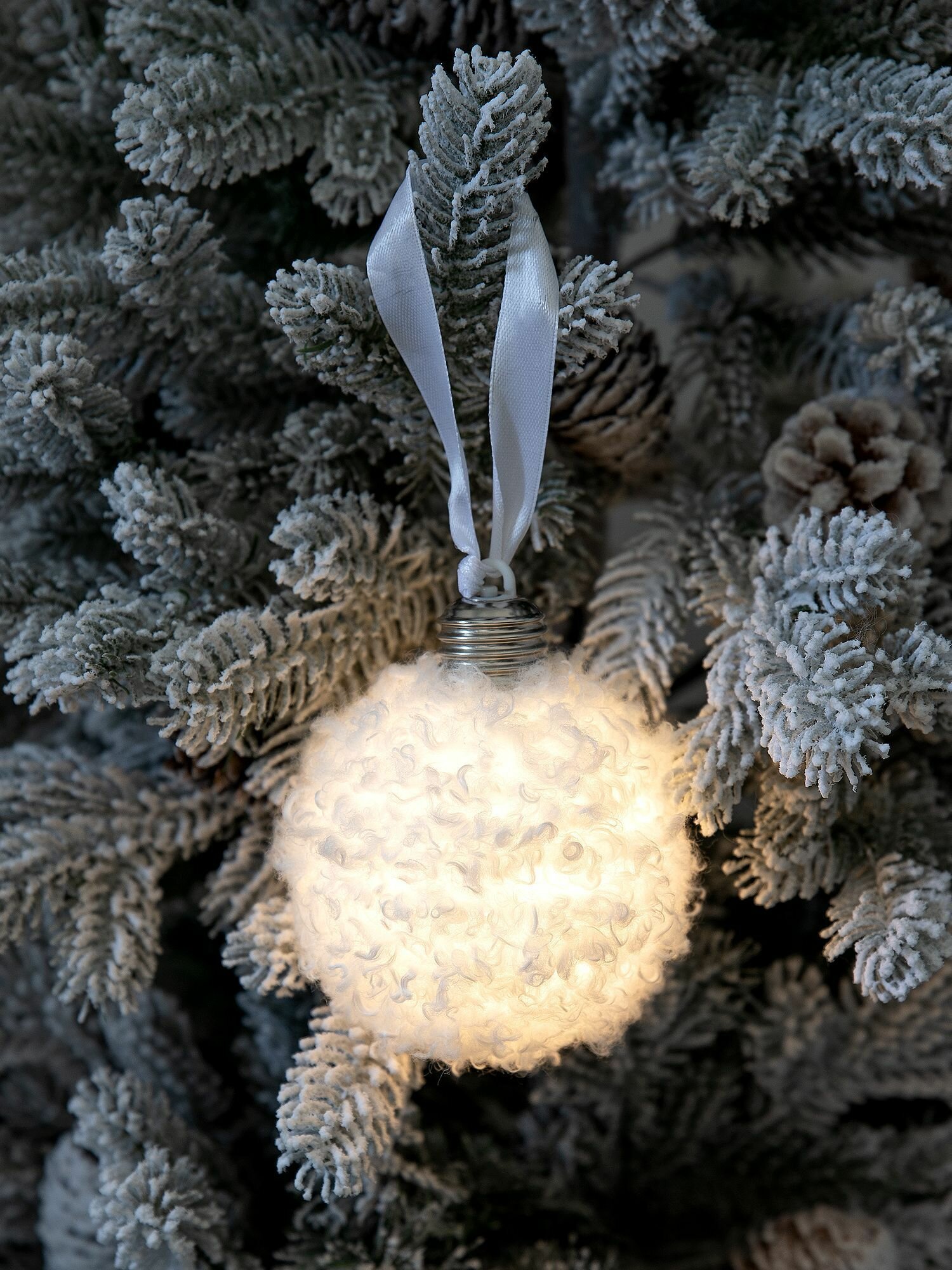 Новогоднее украшение, подвеска с подсветкой, Шарик елочный , Snowglow, новогодний декор для дома, подарок на Новый год