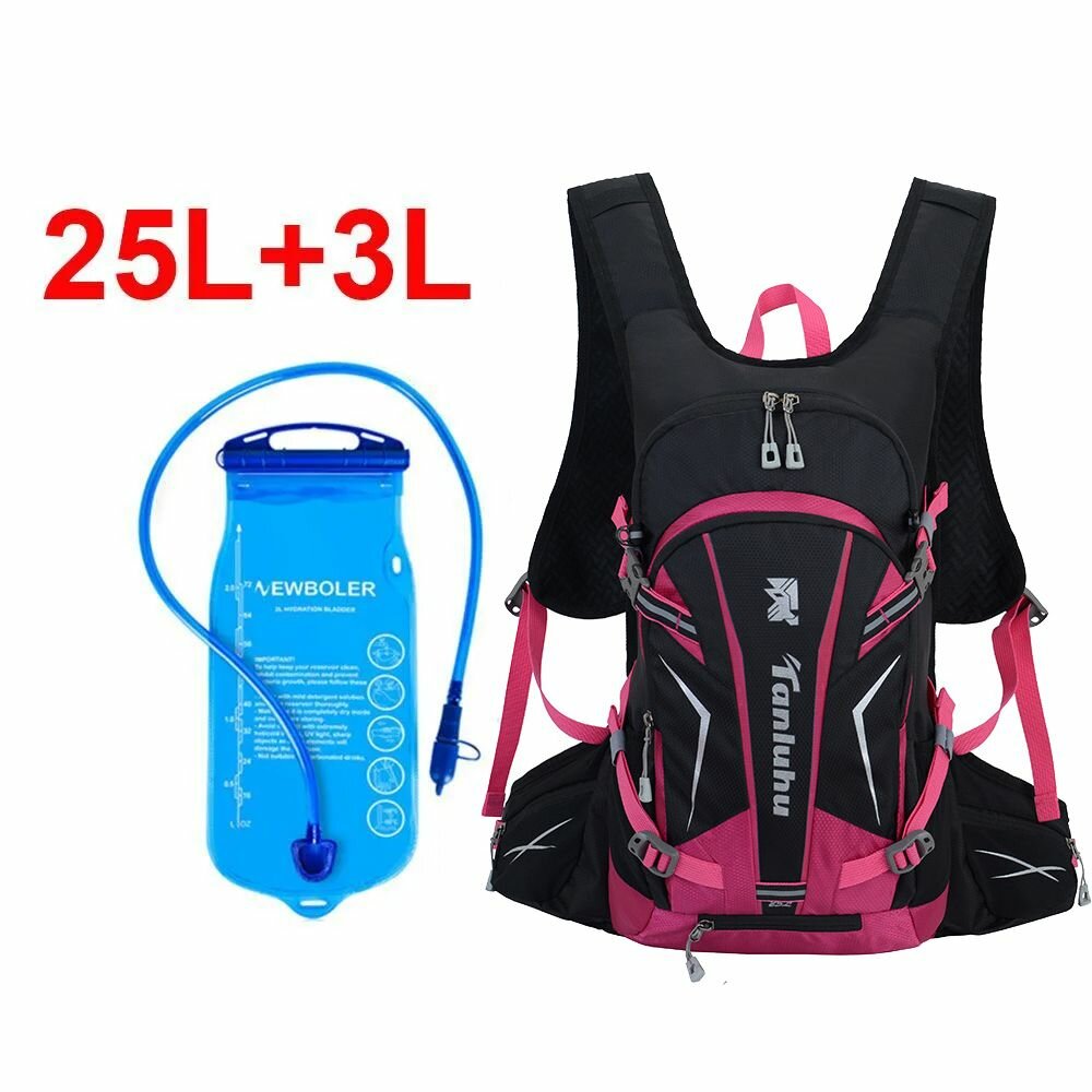 Рюкзак с гидратором, велорюкзак с питьевой системой, рюкзак для бега спортивный 25л, гидропак для эндуро 3 литра
