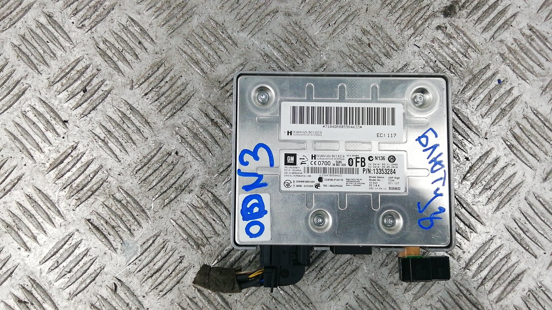 Блок управления Bluetooth OPEL ASTRA J, Номер 13353284