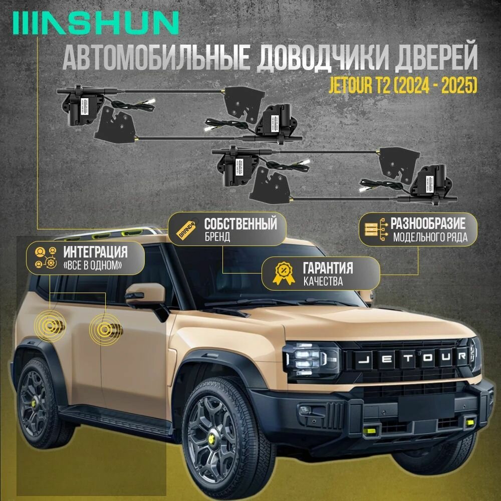 Доводчики дверей для Jetour T2 (2 поколение)