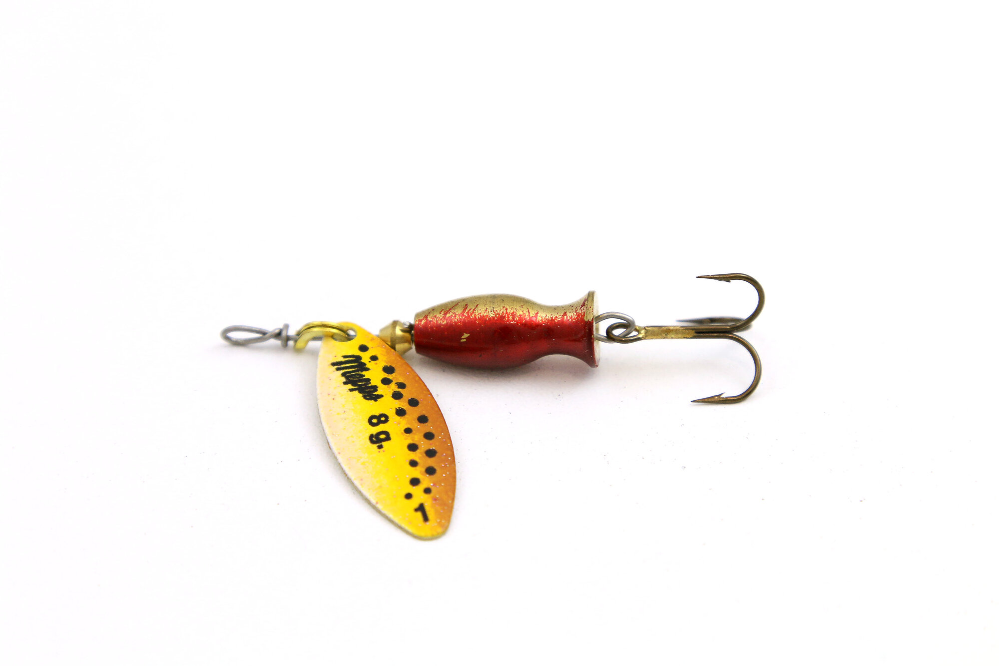 Блесна вращающаяся MEPPS Aglia Long Heavy 8.0г №1 #Brown trout