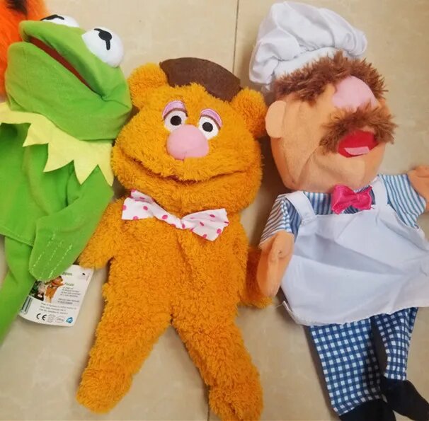 Мягкие игрушки Muppet Show: Кермит, Голди, Густав — 3 шт