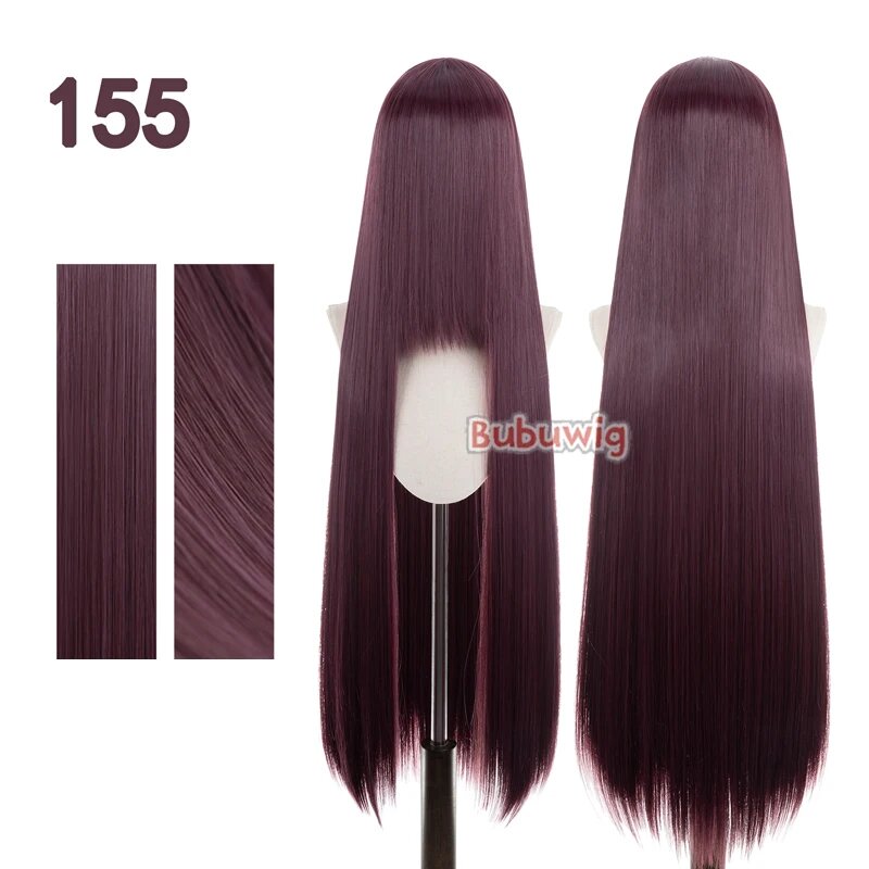 Фиолетовый парик Bubuwig 155, 100 см