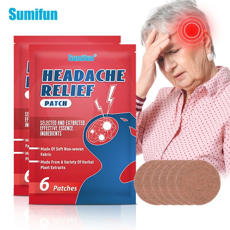 Sumifun пластыри от головной боли 12/24 шт