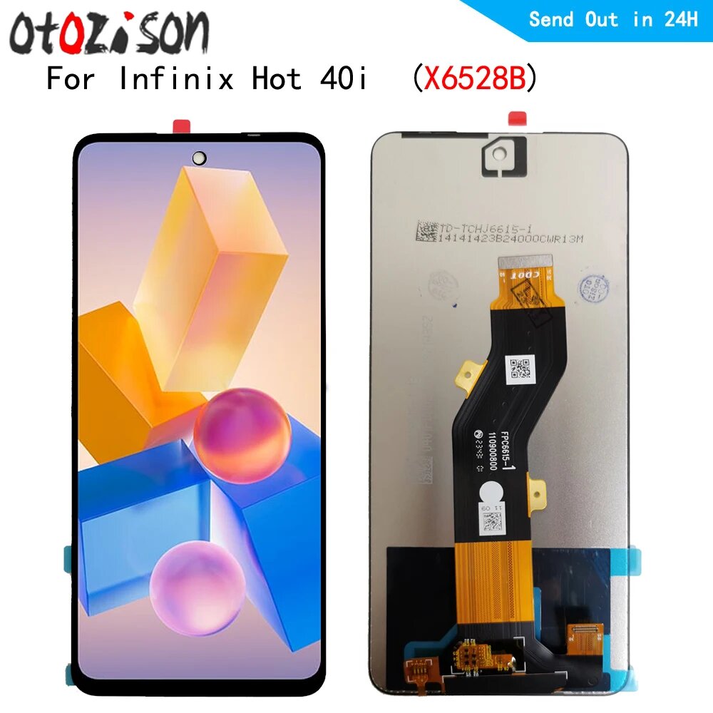 Для Infinix Hot 40i X6528B ЖК-дисплей для Infinix Hot 40i X6528B ЖК-дисплей с цифровым Lcd No Frame