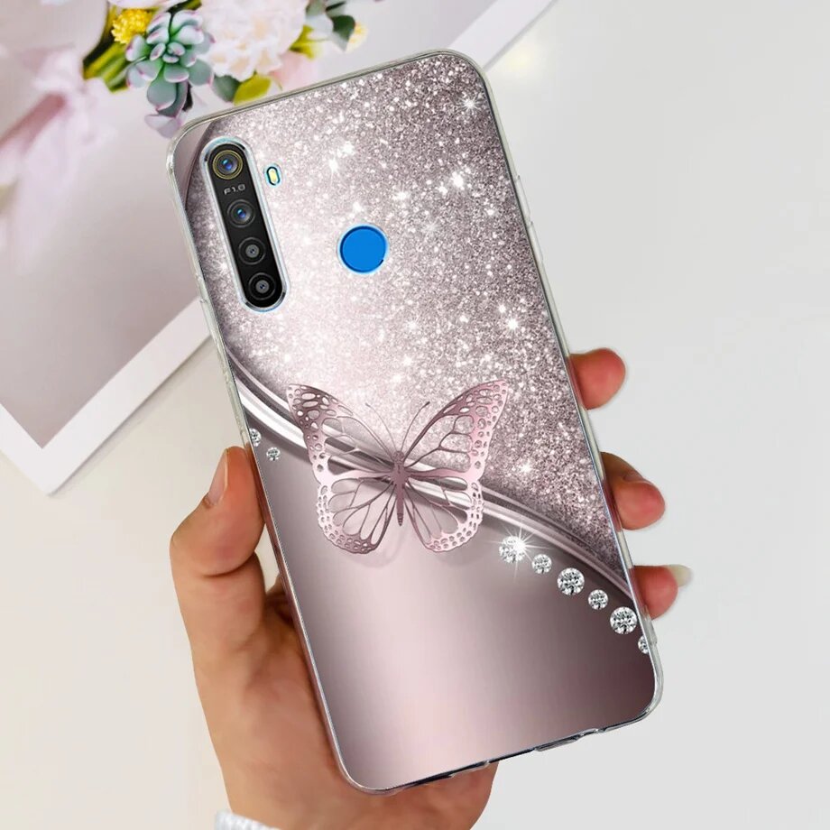 Чехол для Realme 5 Pro, роскошный тонкий бампер, мягкий прозрачный чехол из ТПУ на Oppo Realme 5i 5s 6i Realme5, задняя крышка, бампер для астронавта