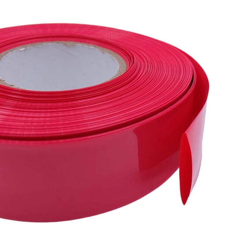 Термоусадочная трубка ПВХ 30-80 мм Width 30mm, Красный, 2 meter