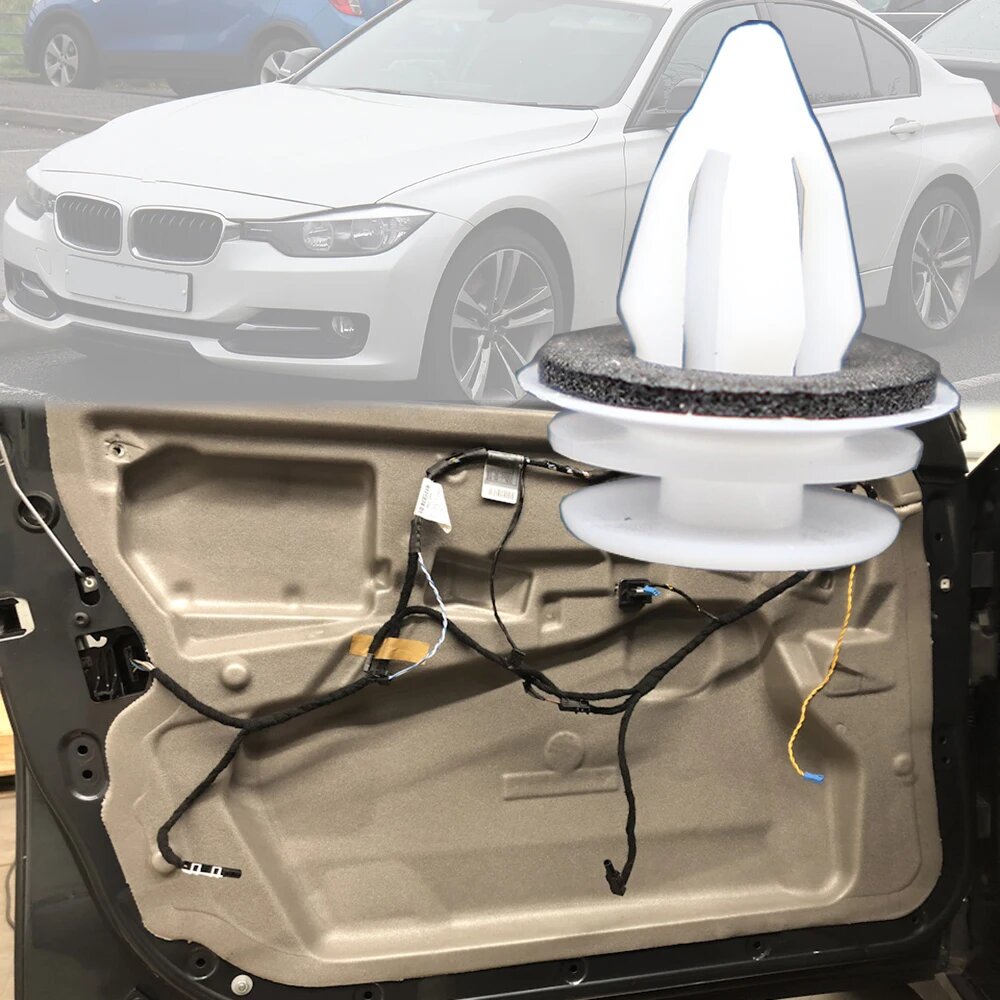 10 шт. Зажимы-фиксаторы для обшивки внутренних дверных панелей BMW 3 серии E90 E91 E92 E93 2005-2013, E46 F30 F31 F80