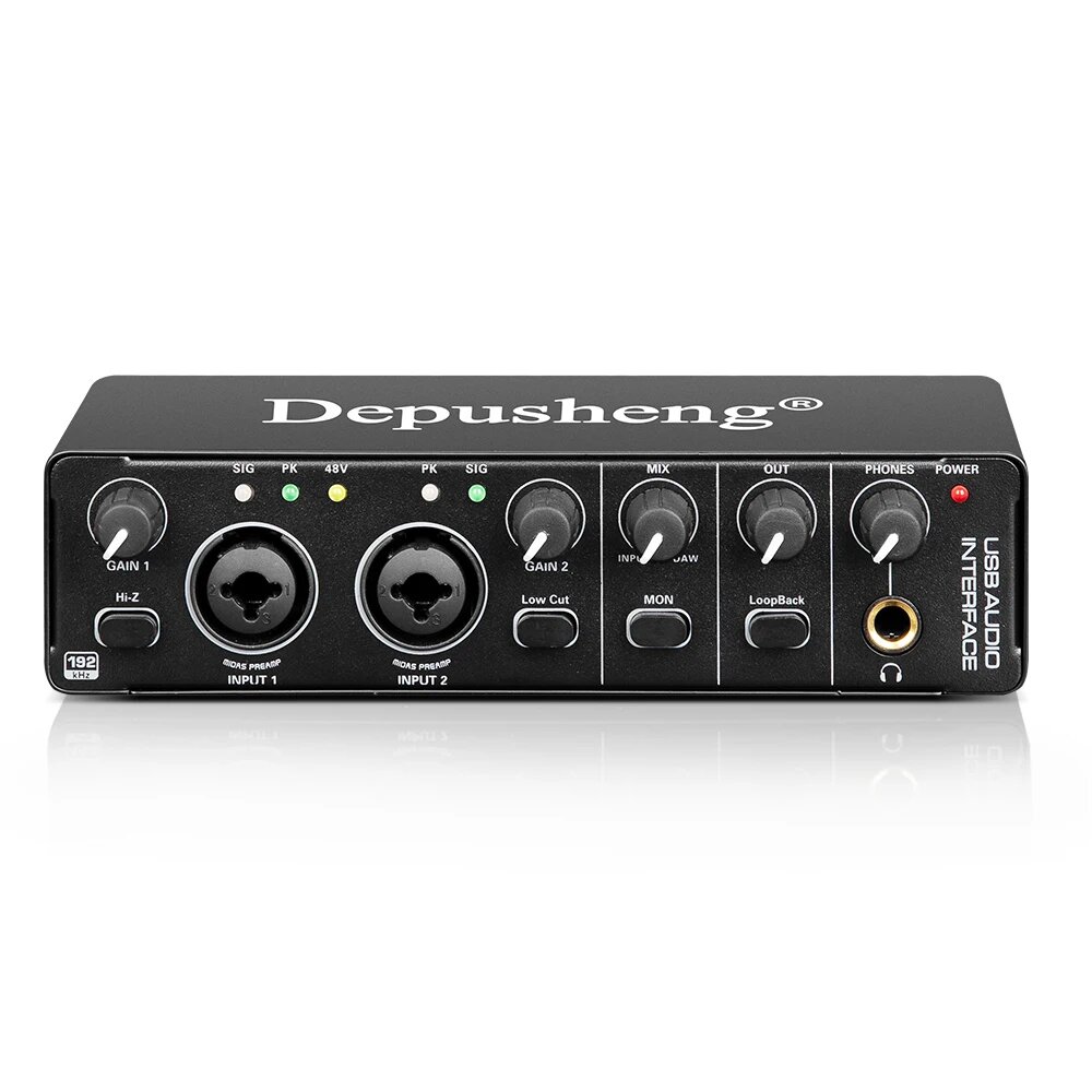 Аудиоинтерфейс Depusheng MD22 USB 3.0 Black