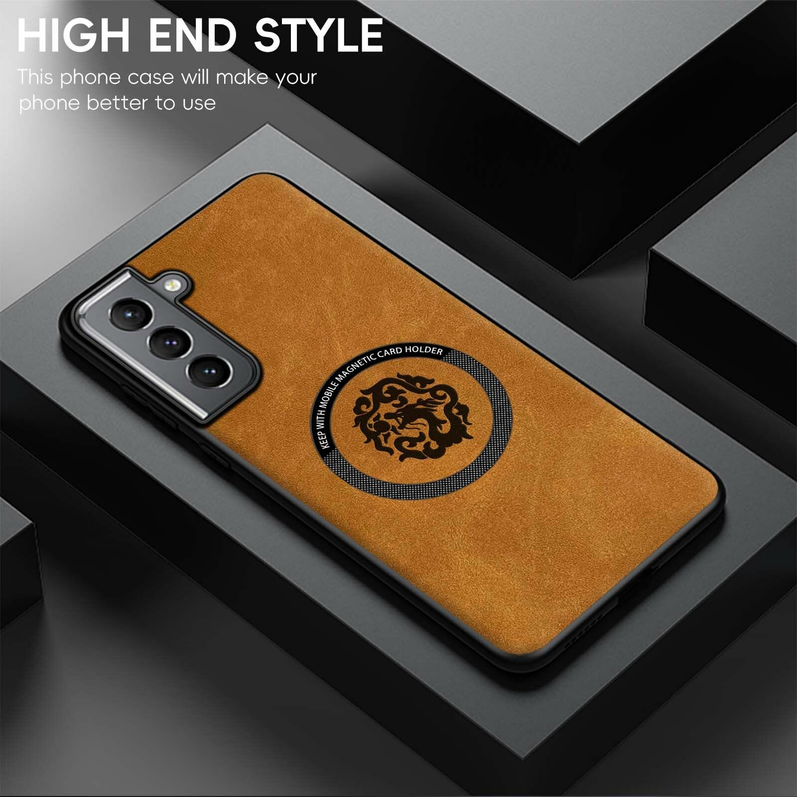 Чехол на Samsung Galaxy S21 /(Самсунг Галакси с21), Высококачественная кожа