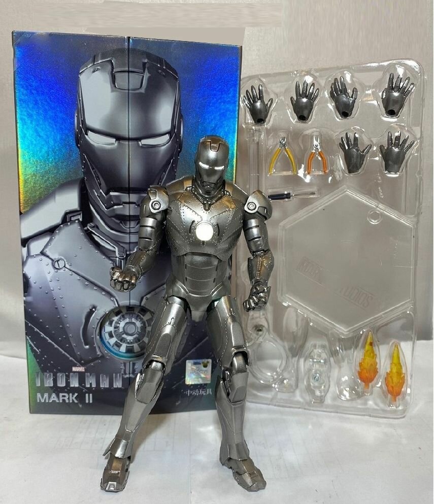 Фигурка Marvel Marvel Ironman2 Iron Monger, Светодиодное освещение 25cm
