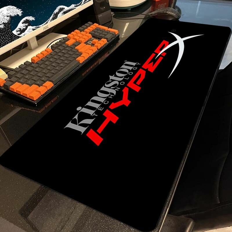 Коврик для мыши Hyperx 400x900 мм для компьютерного плеера с нескользящей резиновой фиксацией краев настольный коврик