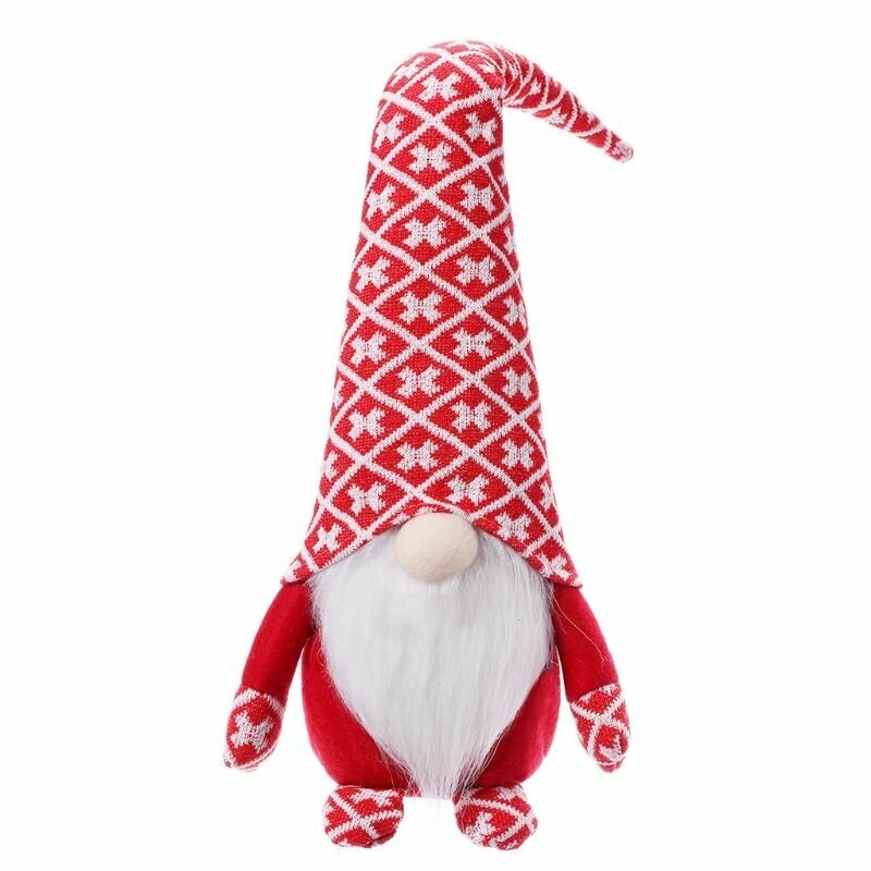 Рождественский гном плюш, красный