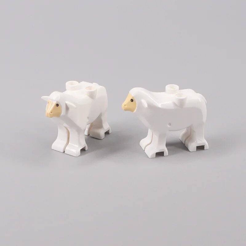 Белый лесной барашек Lego, 1шт