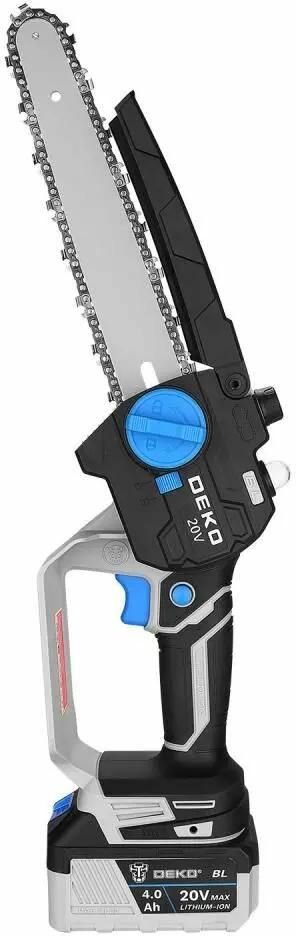 Цепная пила DEKO DKCHS, аккумуляторная, 20В, 4Ач, с одним аккумулятором 063-4483-1