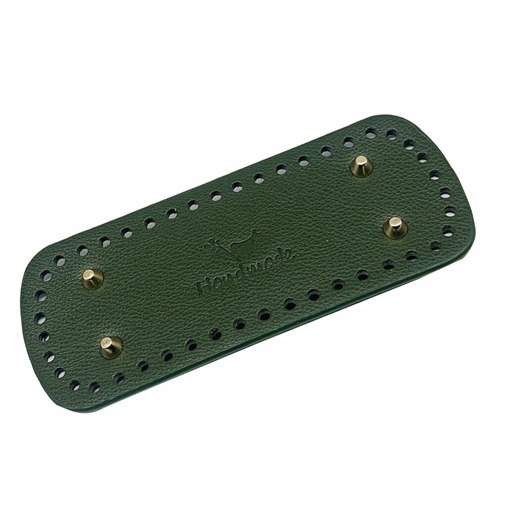 Днище сумки ручной работы с 44 отверстиями, кожаное овальное круглое основание, аксессуары для вязания крючком своими руками сумок, ведро