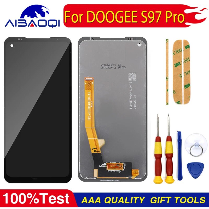 100% Оригинальный Новый ЖК-дисплей 6,39 дюйма Для Doogee S97 PRO, ЖК-дисплей кодирующий преобразователь сенсорного экрана в сборе Touch дигитайзер для S97 PRO + Инструменты