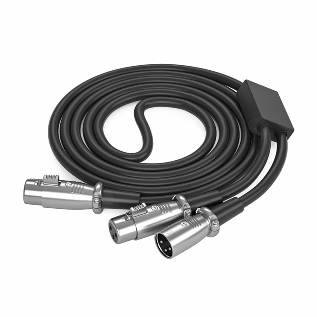 Canon 1 в 2 XLR XLR мужской к женскому аудио кабель-5м-Каннон женский к мужскому плюс женский