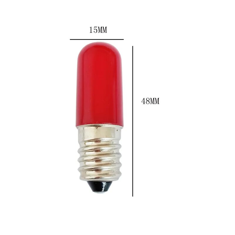 YORYZENG светодиодная лампочка T15 2Вт холодного белого цвета E12/E14 Красный, Красный, Красный