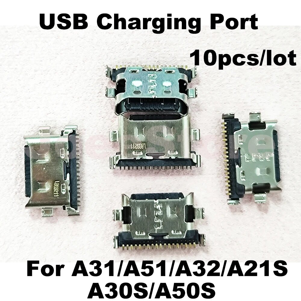 10 шт. Micro USB порт для Samsung A31/A51/A21S