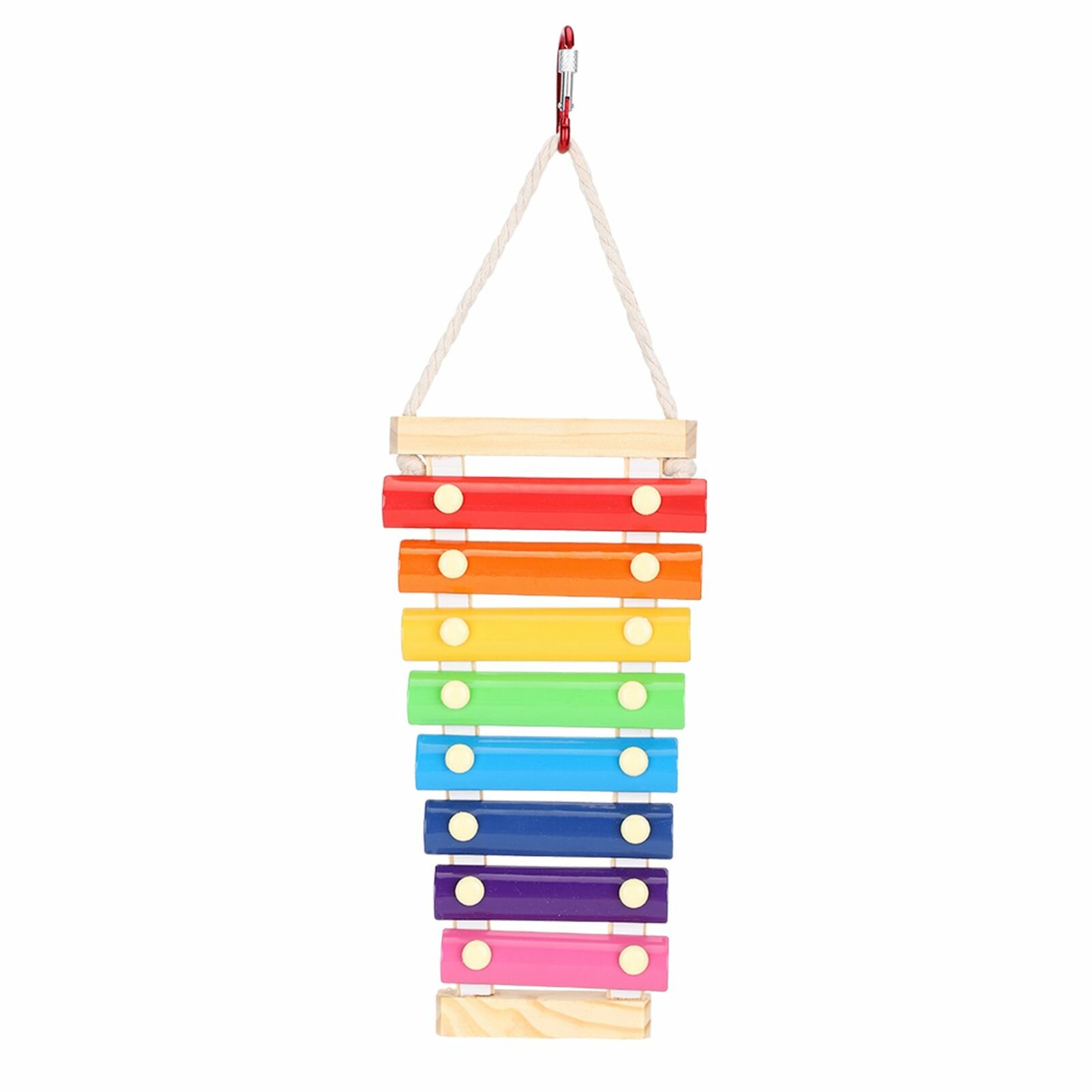 Подвесная звуковая игрушка-ксилофон для кур и попугаев