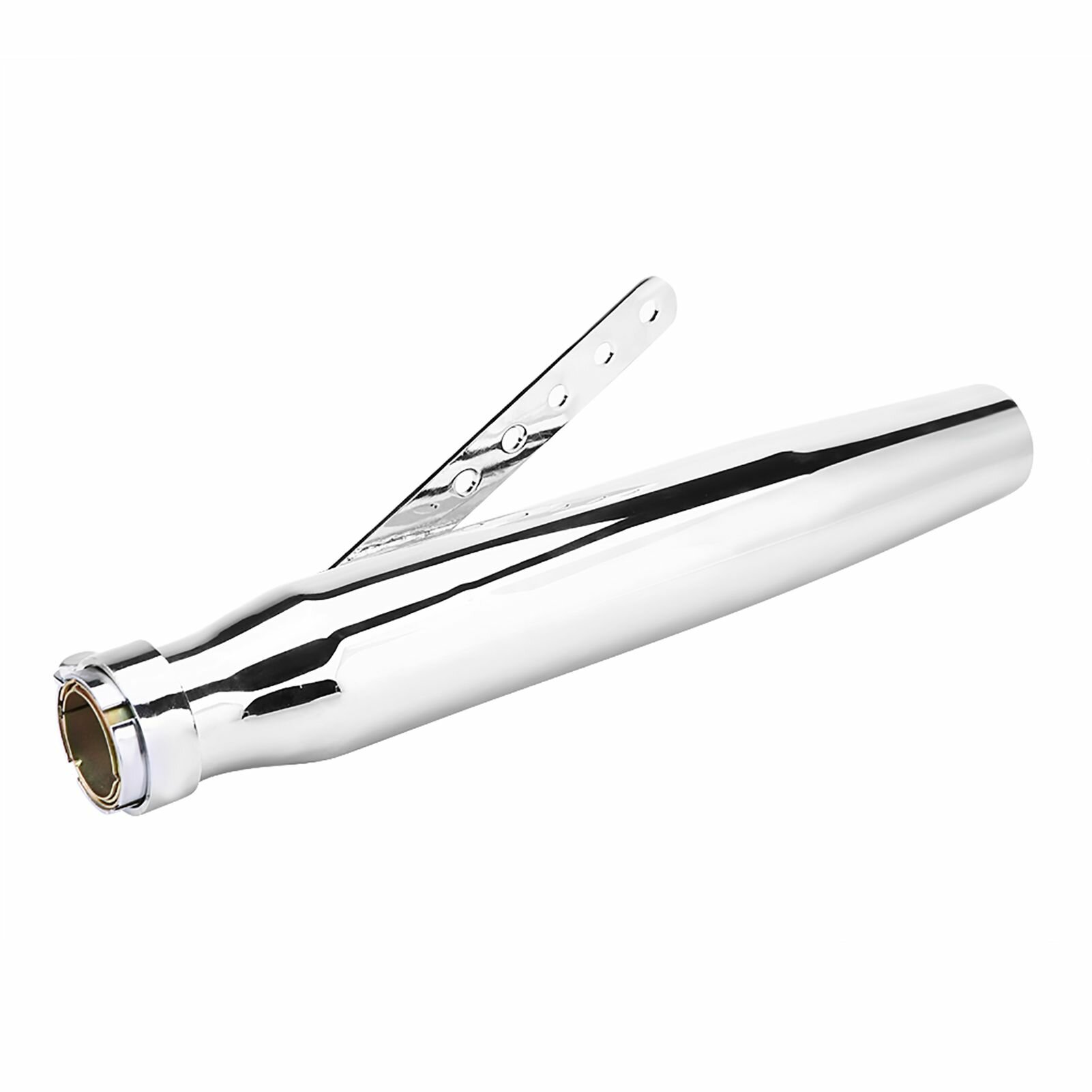 Мотоциклетный выхлопной глушитель с хвостовой трубкой, универсальный, из нержавеющей стали, 46 мм