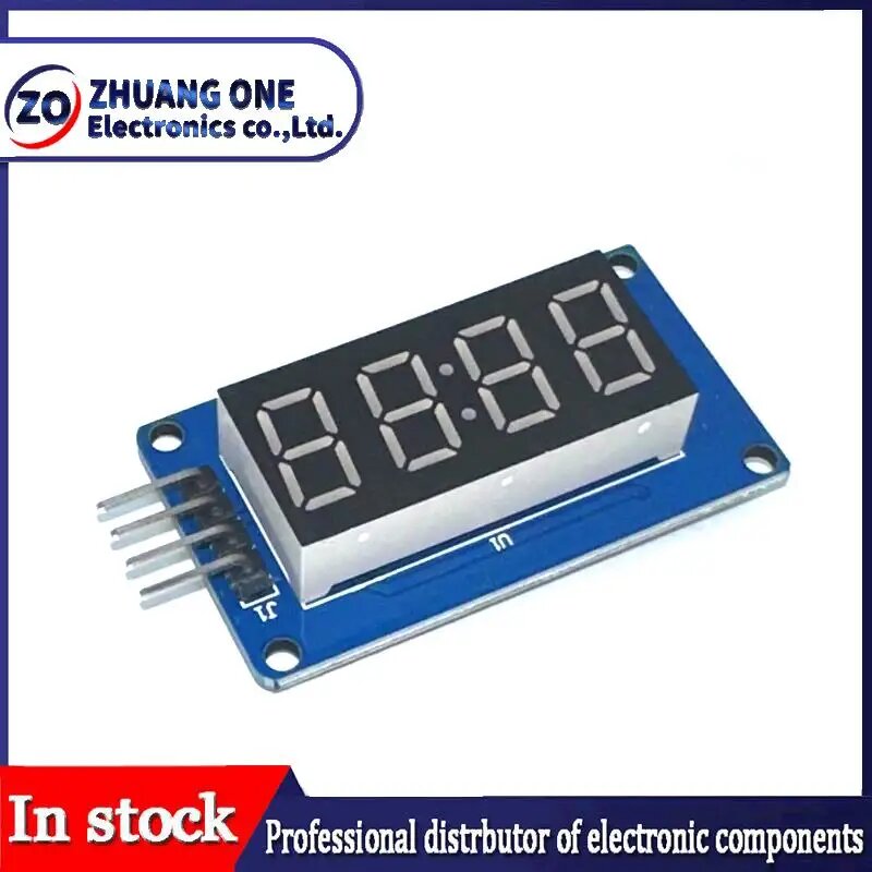 Модуль светодиодного дисплея ZHUANG One TM1637 7 сегментов красный