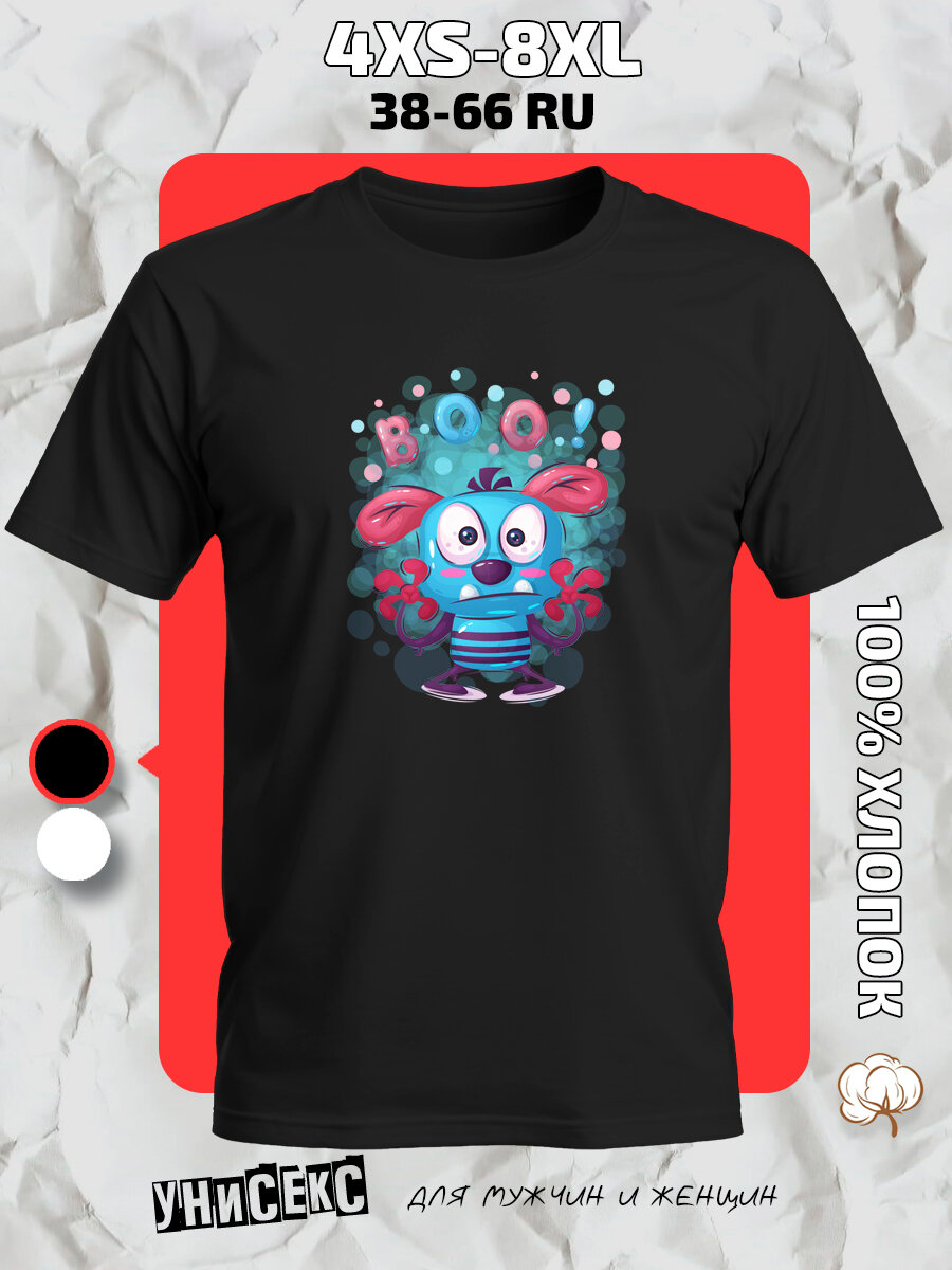 Футболка с принтом собака boo