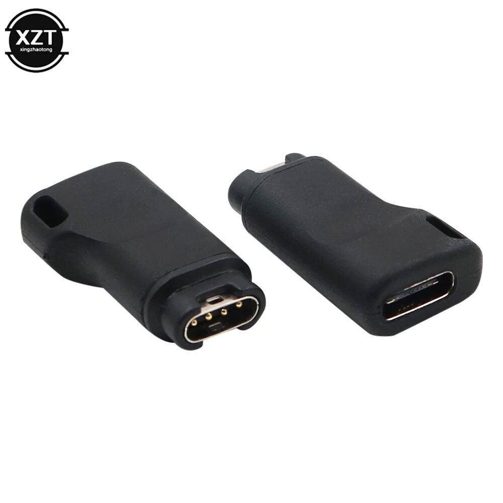 USB C к 4-контактному зарядному адаптеру для Garmin Fenix 5/5S/5X/6 Forerunner 45/45S/245/245M/935 Smart Watch T84D, зарядный преобразователь Type C