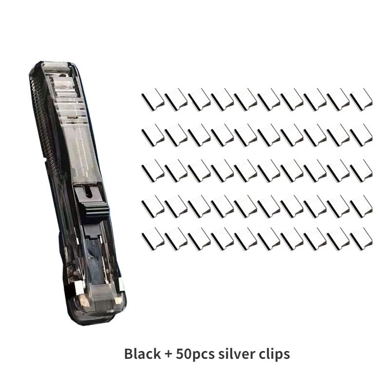 Пластиковый прозрачный зажим-толкатель Pelsone Black Sliver