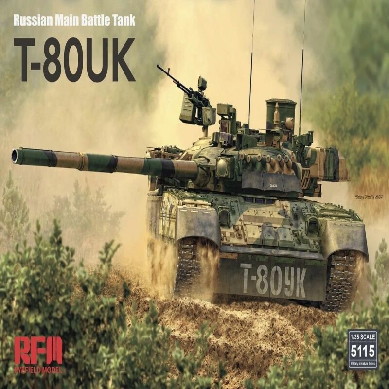 Rye Field RFM 5115 1/35 Русский Основной боевой танк T80UK Модель танка