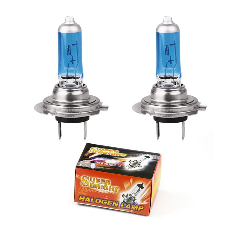 H7 галогенная лампа 100W, 6000K, супер яркая