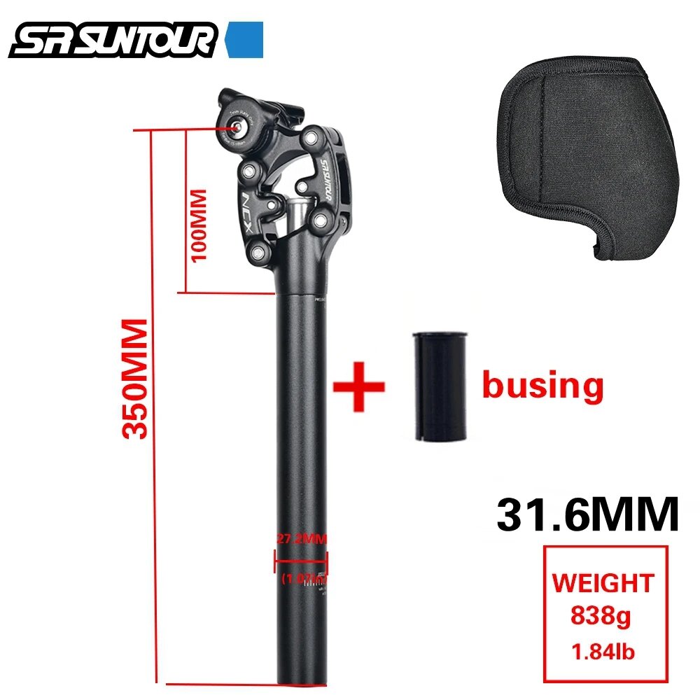 SR SUNTOUR NCX амортизатор подседельный штырь для велосипеда 350 мм SUNTOUR 31.6mm case