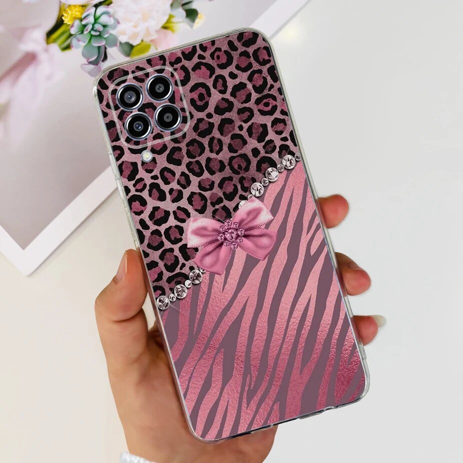 Для Samsung Galaxy M33 Чехол SM-M336B Симпатичный модный окрашенный чехол Мягкий силиконовый чехол для телефона Samsung M33 M 53 Galaxy M53 5G Сумки