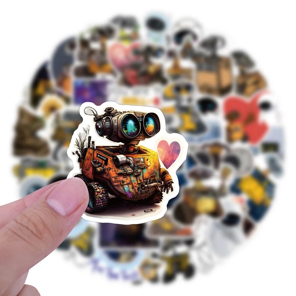 10 / 30 / 50 Кауаи робот Eve Wall E наклейки Интересные диснеевские мультфильмы наклейки скейтборды стены велосипеды милые игрушки наклейки — фото 1